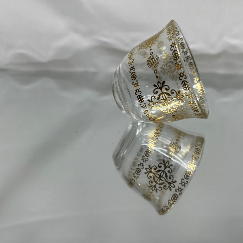 12 Pcs Fancy Glass Cawa Cups Set - Elegantly Packaged in a Luxury Gift ...