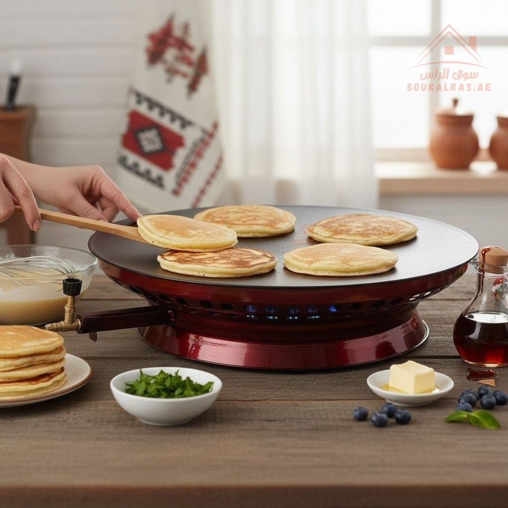 Katmer Bread Griddle with Gas Burner 60cm | Turkish Saj Pan |For Katme ...