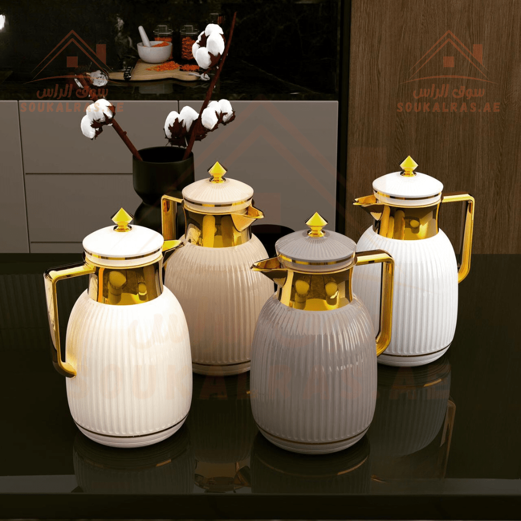 Legend Dallah - 1L | Pink Glass | Keeps Heat for 12 Hours | ESMA Certi ...