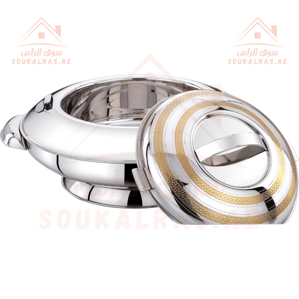 YARIS Hotpot Gold Etch 3500ML | Premium Thermal Food Warmer | Elegant ...