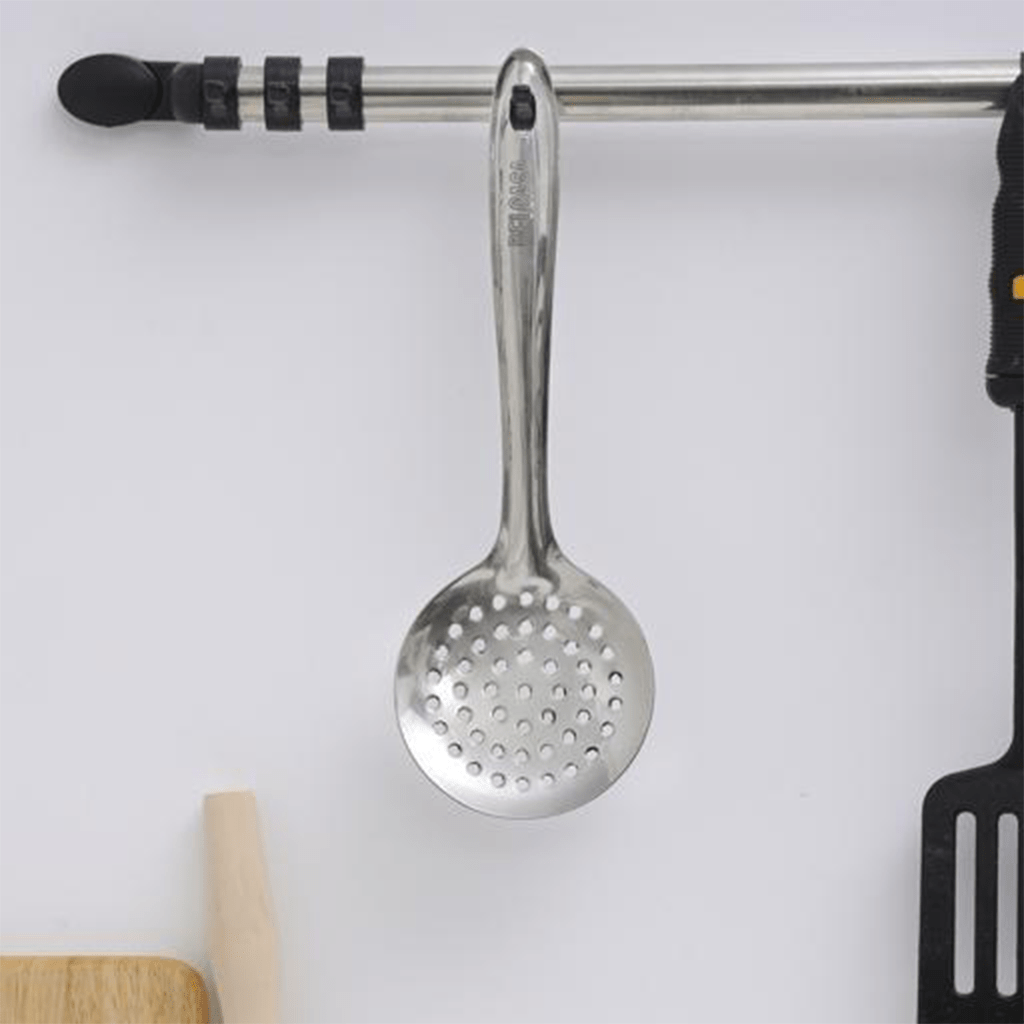 Stainless Steel Skimmer, Medium - Built-In Hanging Hole & Comfortable ...