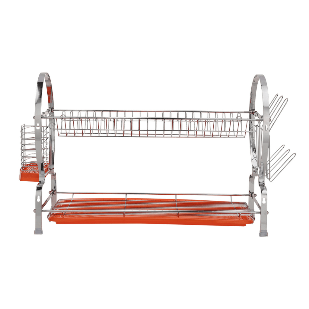 Wall Mount Dish Rack, Stainless Steel Dish Drainer 2Layer – Souk Al Ras